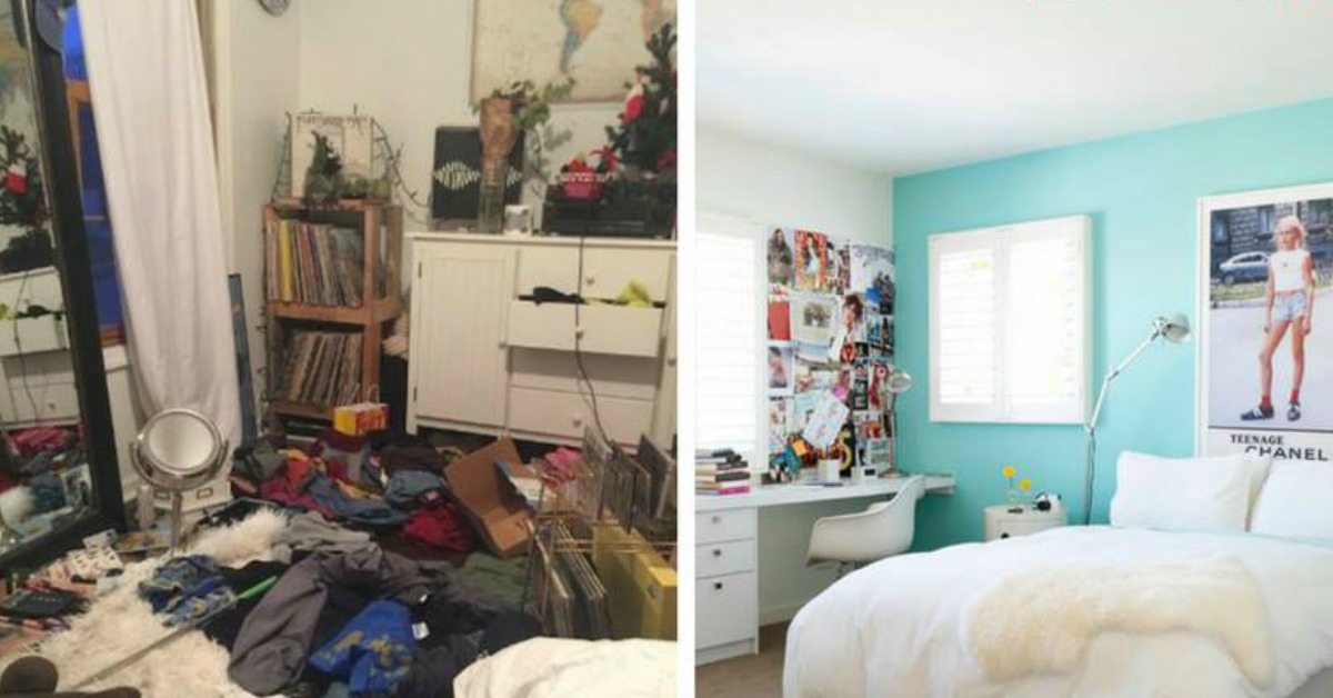 Teen Room Before And After Clean 591 Clean Bedroom Stock Photos,